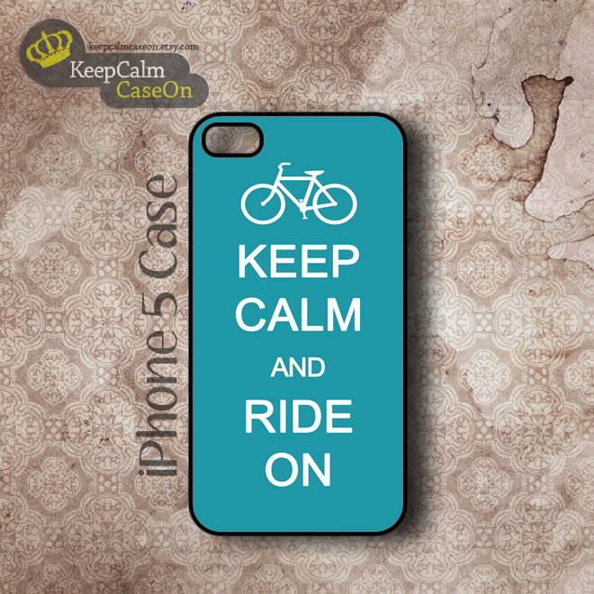 Iphone 5 Case, Keep Calm Ride On Iphone Case Hard Fitted Iphone 5 Case ...
